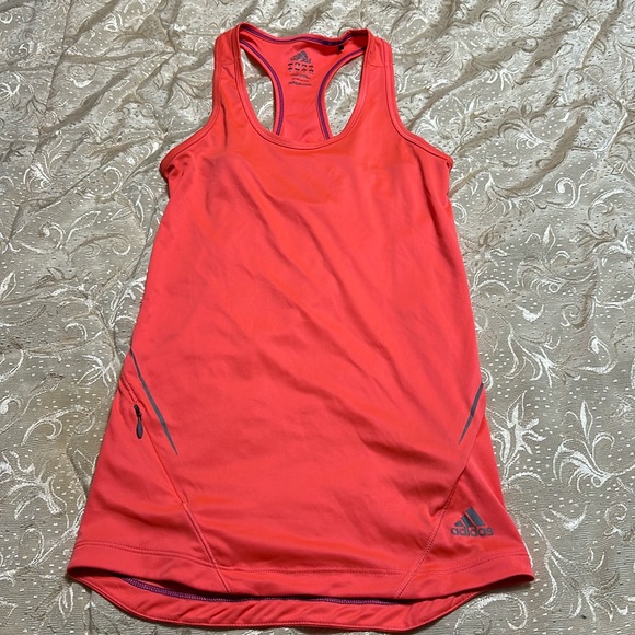 adidas | Tops | Neon Salmon Adidas Racerback Running Tank Top W Front ...